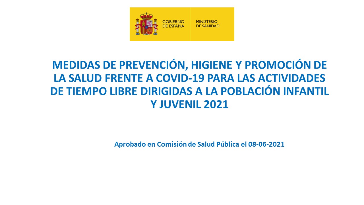 Medidas de prevención, higiene y promoción de la salud frente a COVID ...
